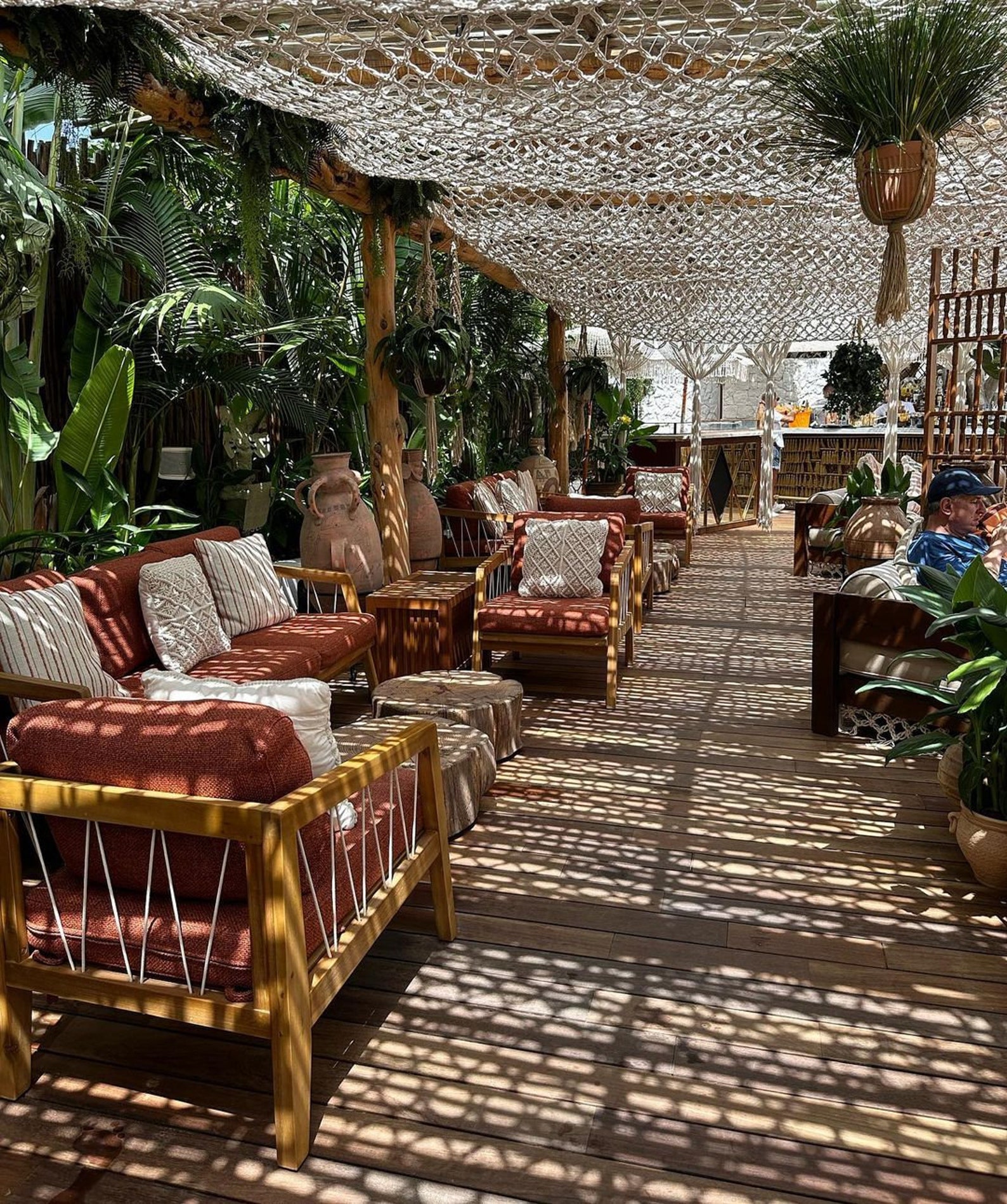 Handmade Boho Style Macrame Roof Ceiling Cover Shade Canopy for Patio ...