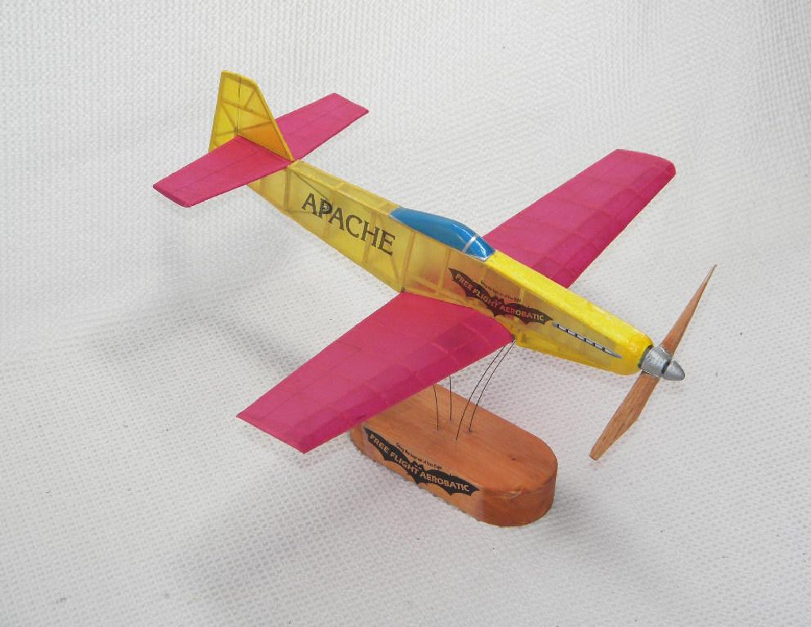 Apache, Rubber Powered Free Flight Aerobatic Flying Model Kit. From ...