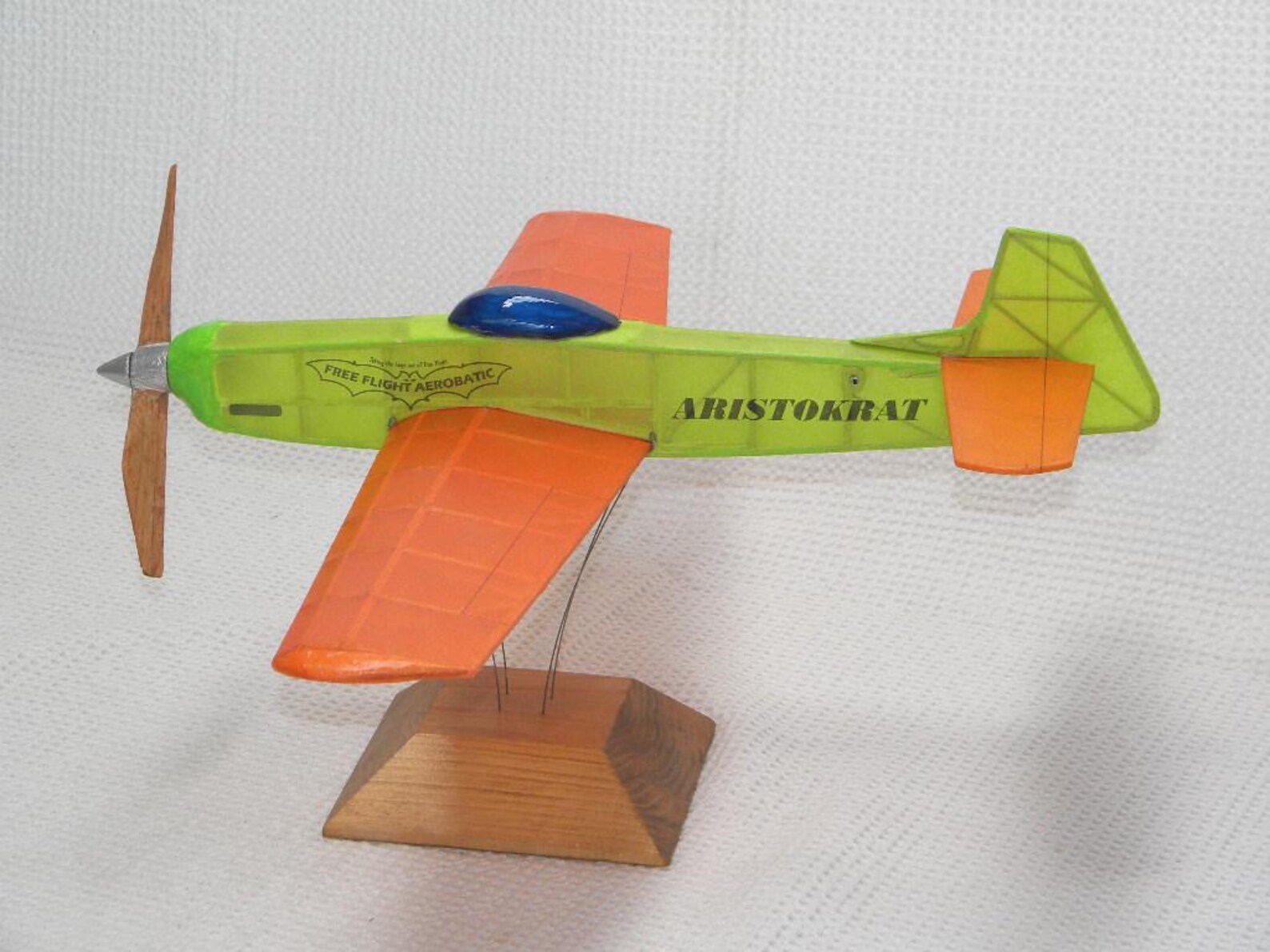 Aristokrat, Rubber Powered Free Flight Aerobatic Flying Model Kit ...