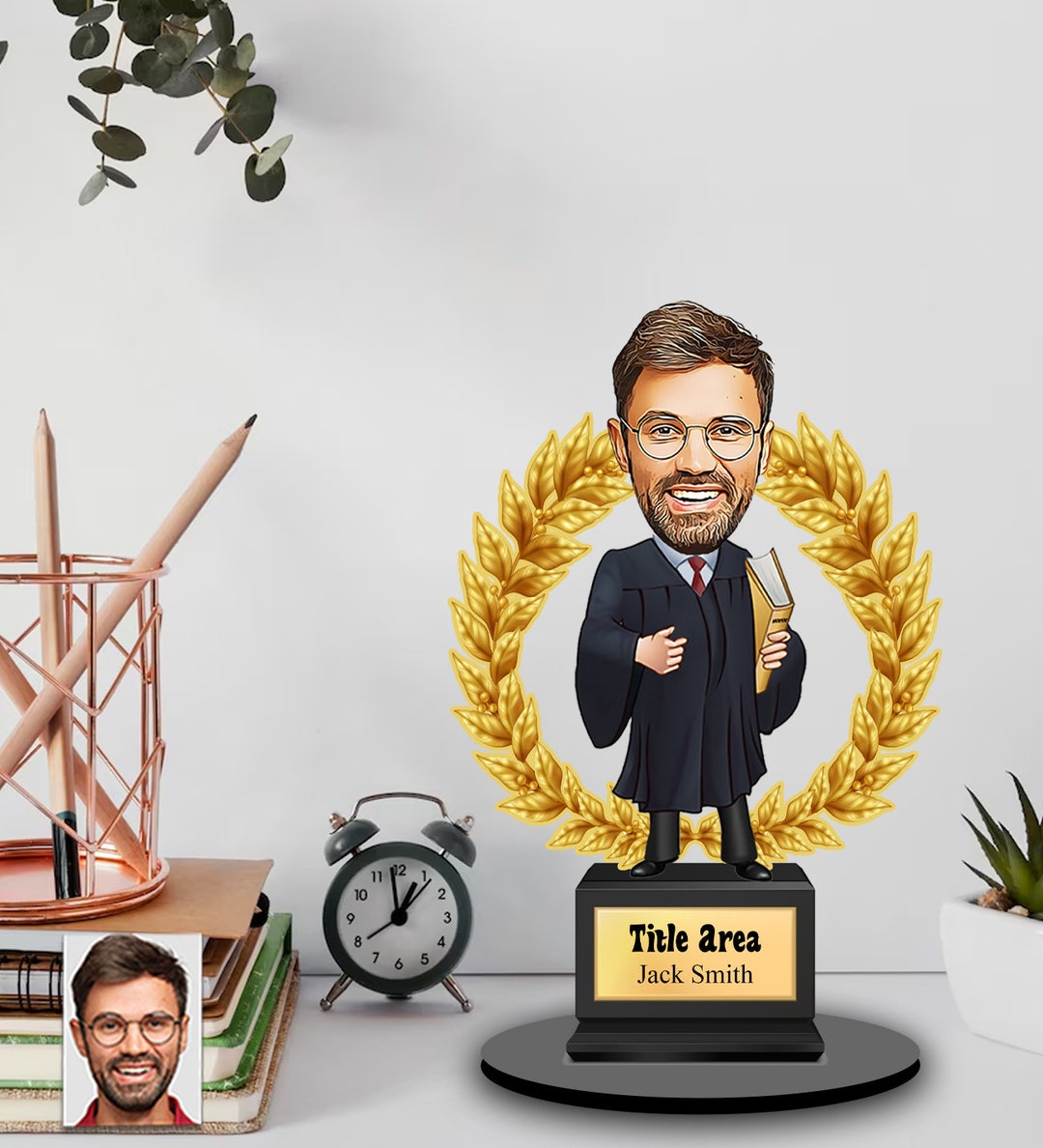 The Best Student Themed Personalized Wooden Figure - Etsy