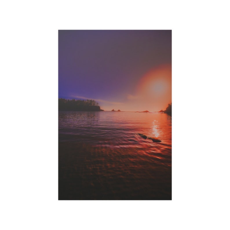 Satin Posters 7 Sizes: Purple Sunset - Etsy