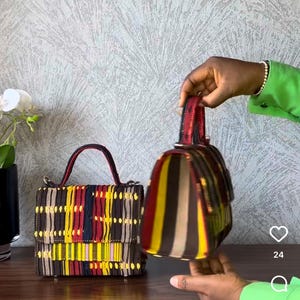 Asoke Top Handle, Mini Cross Body Hand Woven Bags - Etsy