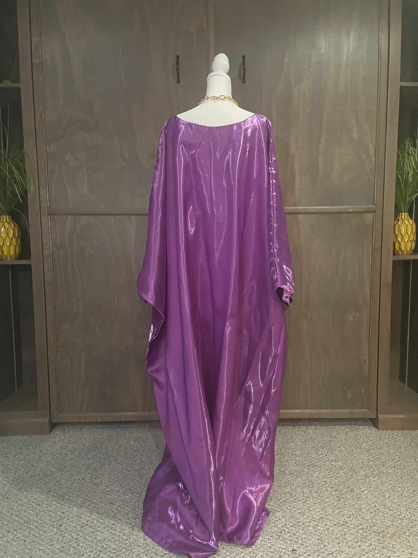 Lavender Milkado Maxi Caftan Dress Loose-fitting Resort Style Dress ...
