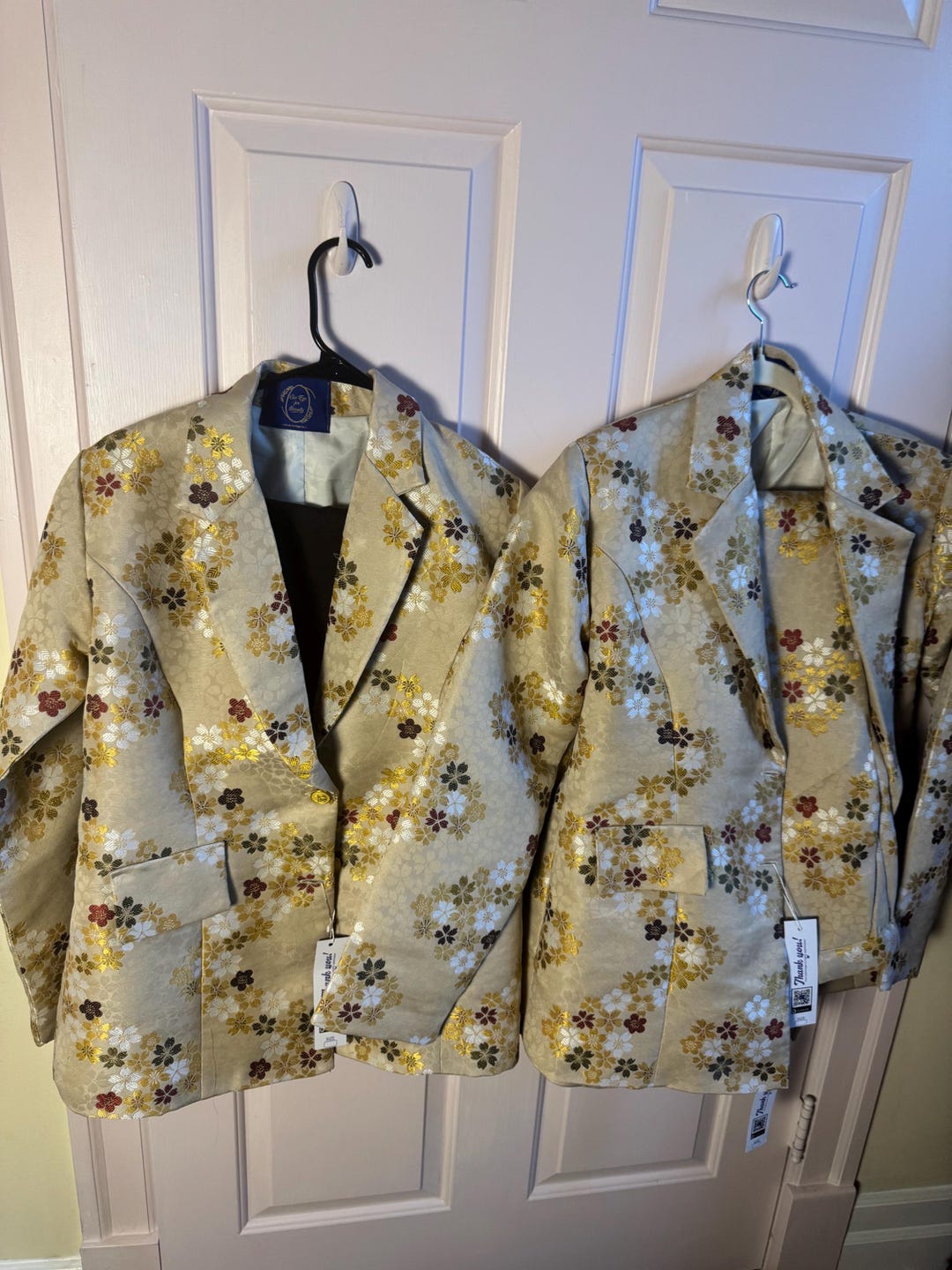 Metallic Floral Multi-colored Suit Set - Etsy