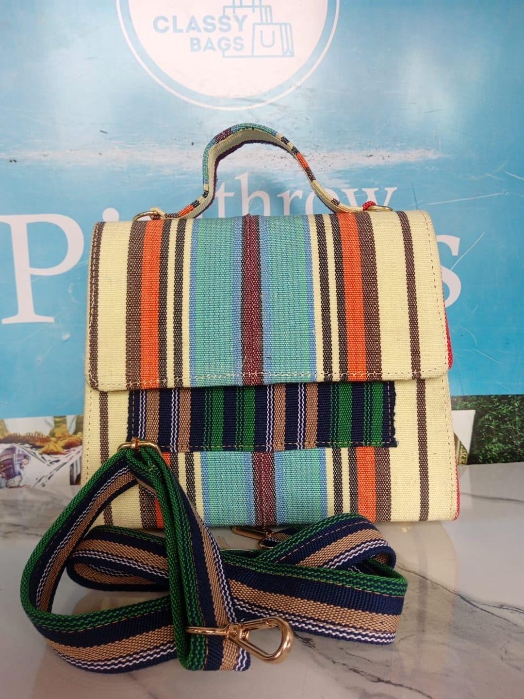 Asoke Top Handle, Mini Cross Body Hand Woven Bags - Etsy