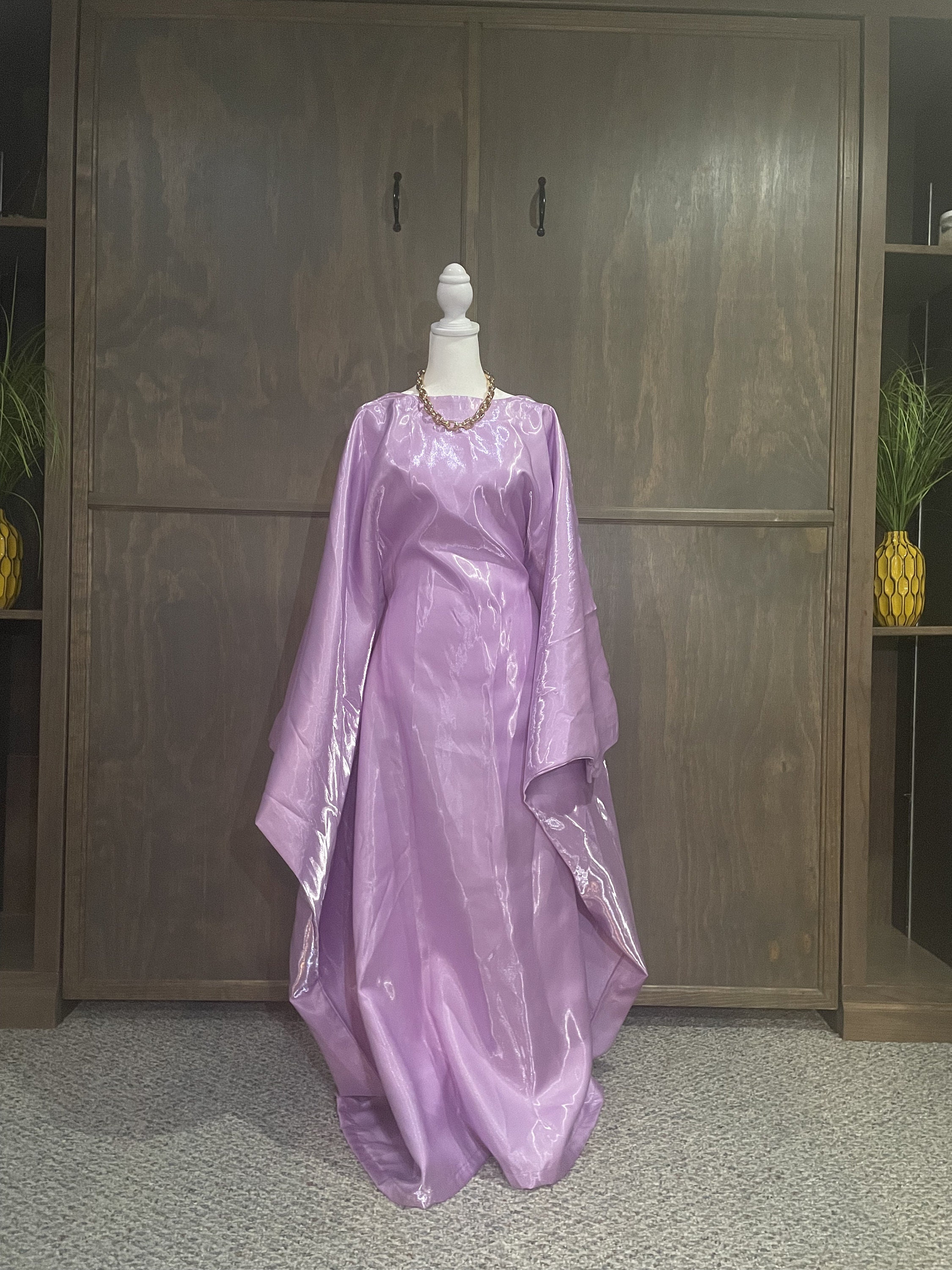Lavender Milkado Maxi Caftan Dress Loose-fitting Resort Style Dress ...