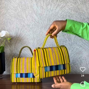 Asoke Top Handle, Mini Cross Body Hand Woven Bags - Etsy