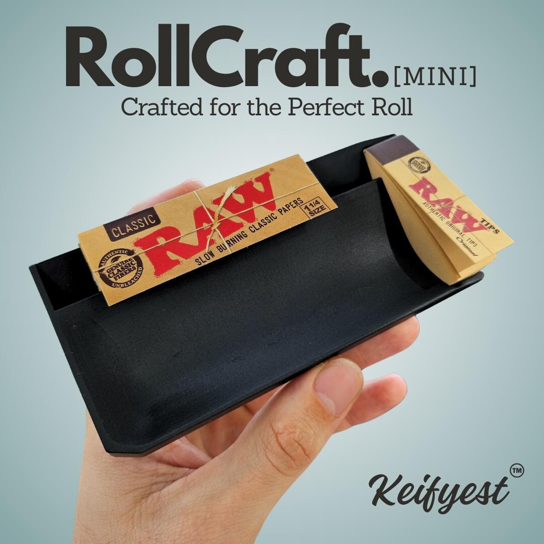Rollcraft Mini Rolling Tray: Portable Modern Design by Keifyest - Etsy
