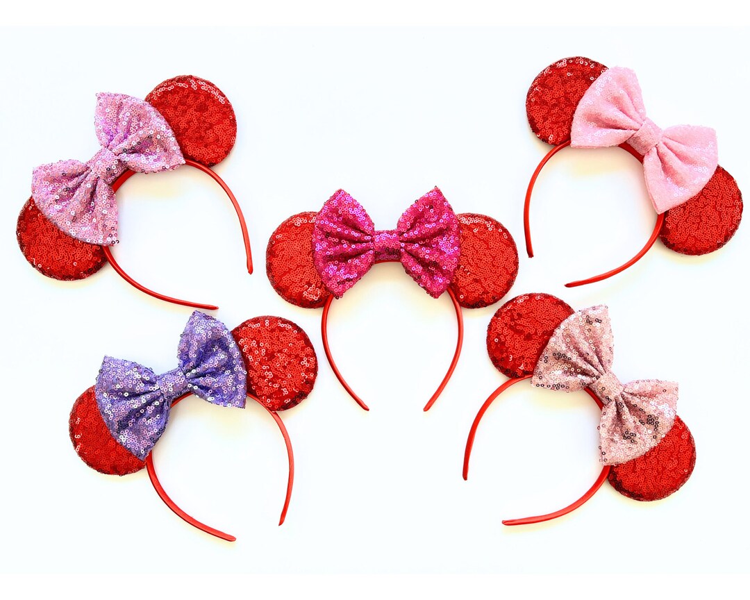 Red Mickey Mouse Ears, Minnie Mouse Polka Dots, Mickey Ears for Adults ...