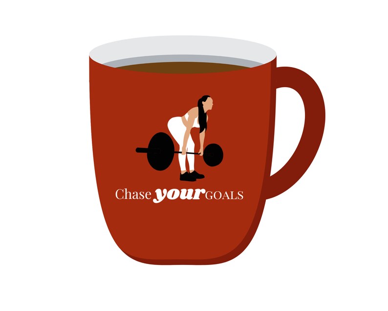 Chase Your Goals Printable Art Home Poster Gym Quotes Instant Digital ...