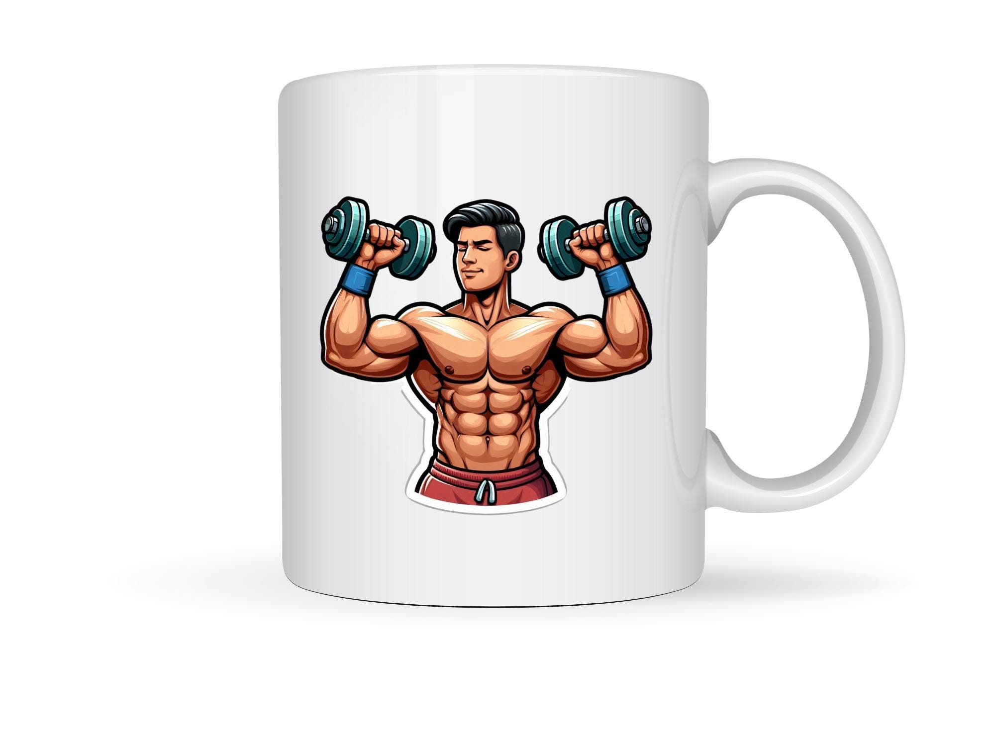 Gym Sticker Printable Printable Art Mug Print Fitness Sticker Instant ...