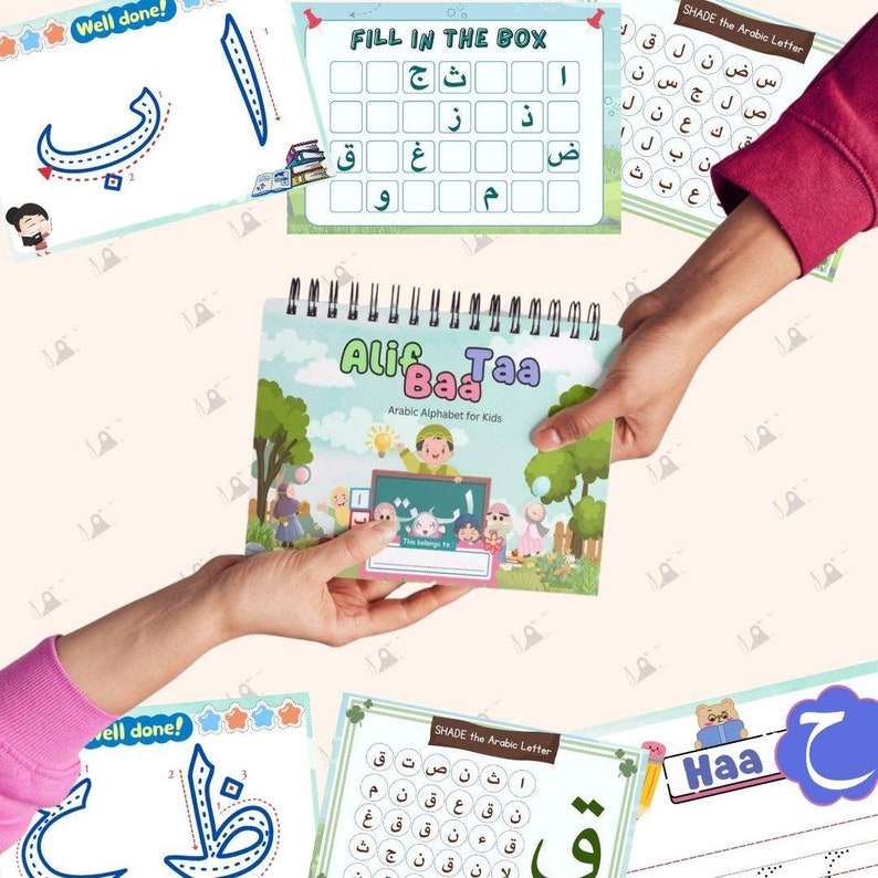 Alif Baa Taa Easy and Fun Way to Learn Arabic Alphabets 71 Pages PDF - Etsy