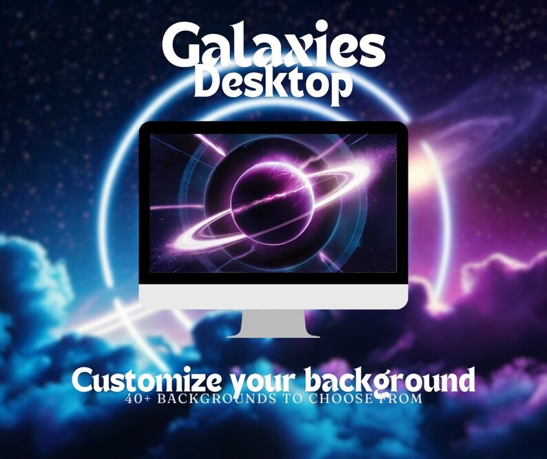 Galaxy Space Wallpaper Pack, Desktop Organizer, Computer Laptop iPad ...