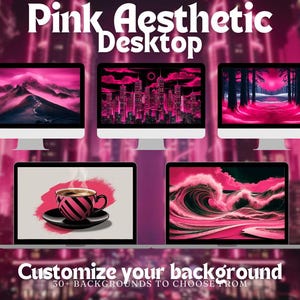 Computer Wallpapers, Computer Backgrounds, Pink Aesthetic, Laptop Pink ...