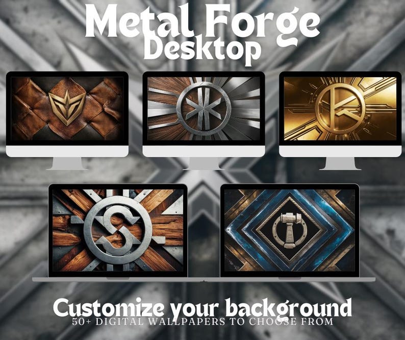 Metal Forge Crafting Wallpaper Pack, Computer Laptop and iPad Theme ...