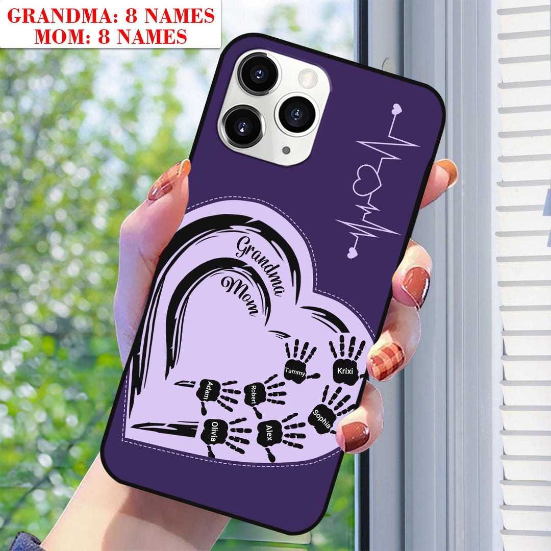 Custom Grandma - Mom's Kids Hand Down Phone Case, Custom Grandma's Kids ...