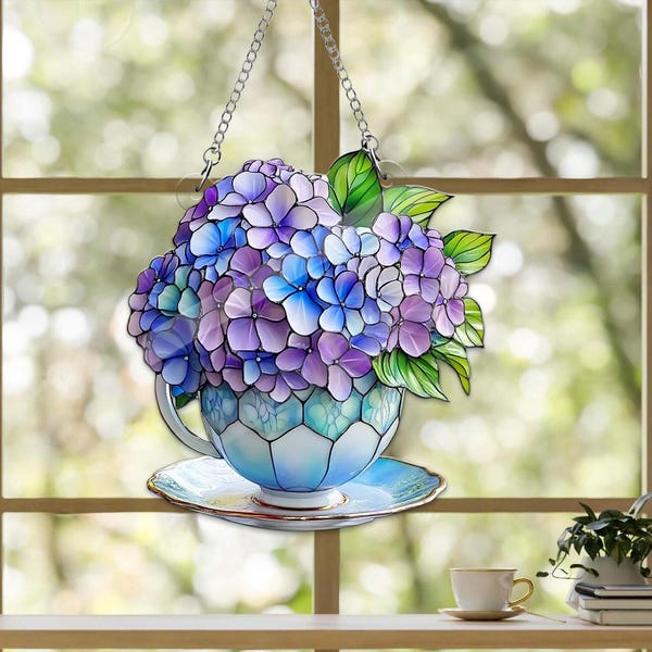 Hydrangea Tea Cup - Etsy