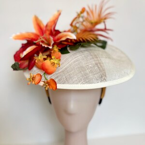 The Tiki Lady - Tropical Tiki Fascinator W Colorful Floral Accents ...