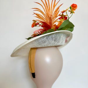 The Tiki Lady - Tropical Tiki Fascinator W Colorful Floral Accents ...