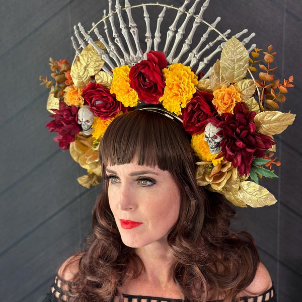 Floral Head Piece - Etsy