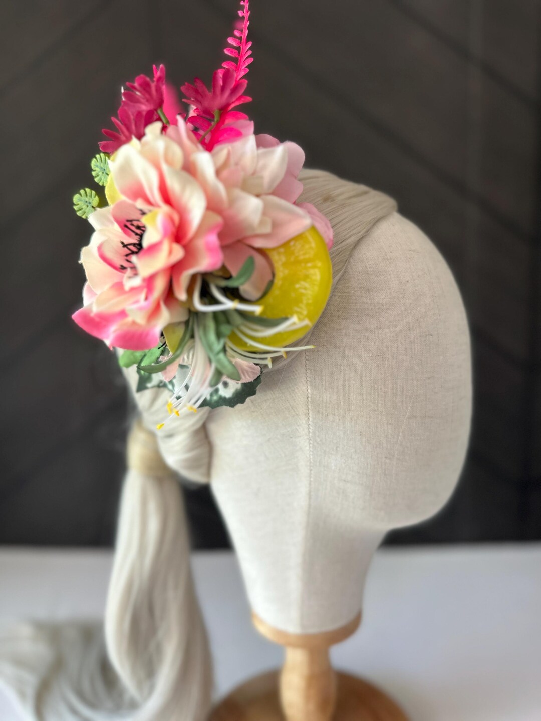 The Dole Whip - Tropical Pineapple Tiki Hair Clip – Pink Island Orchid ...