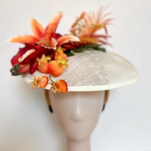 The Tiki Lady - Tropical Tiki Fascinator W Colorful Floral Accents ...