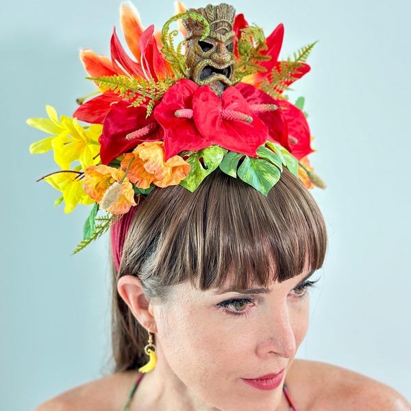 Tiki Headpiece - Etsy