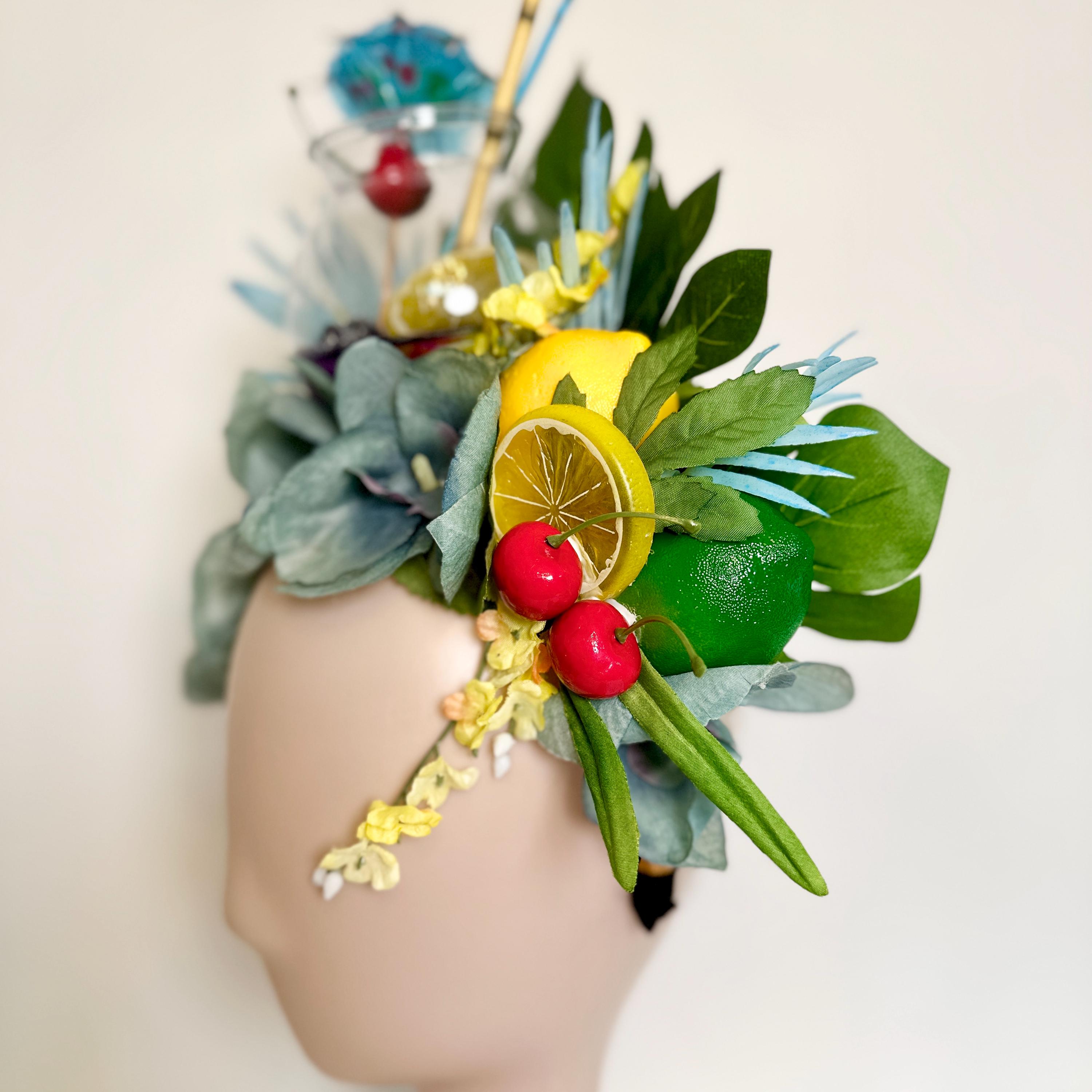 The Rum Runner Fun Tiki Headpiece With Tiki Cocktail and Lantern ...