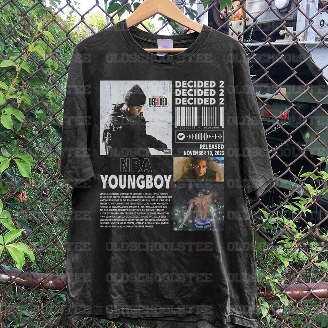 Nba Youngboy Rap Merch Shirt, Album 90s Tee, Nba Young Boy Rapper Gift ...