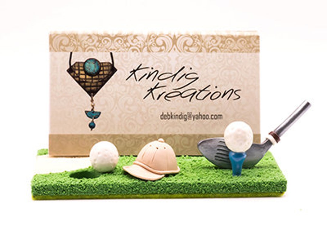 Golf Business Card Holder - Etsy