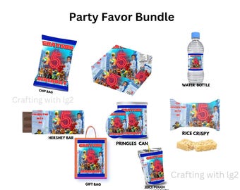 Roblox Party Favor Bundle Template - Etsy