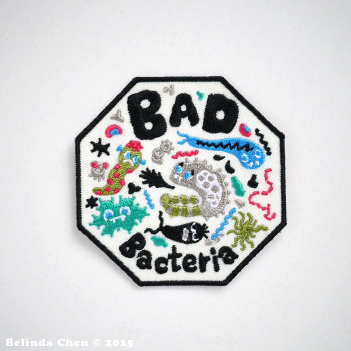 Bad Bacteria Iron on Patch - Etsy UK