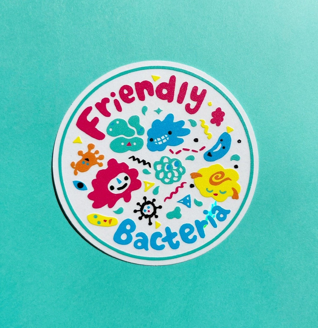 Friendly Bacteria Suncatcher Window Decal - Rainbow Maker Window ...