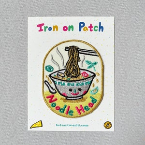 Noodle Head Iron on Patch ( Gold Edition) - Etsy