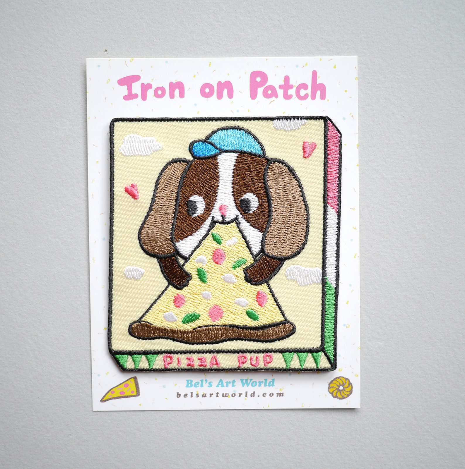 Pizza Pup - Iron on Patch - Etsy