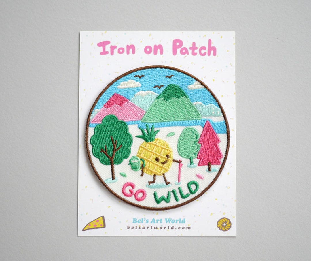 Go Wild Pineapple Iron on Patch - Etsy