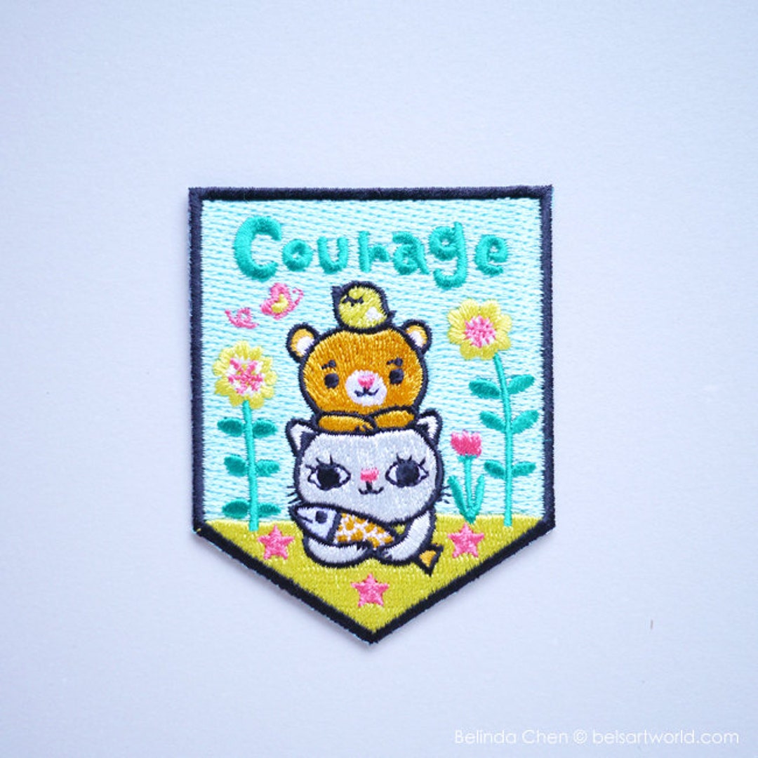 Courage Iron on Patch - Etsy