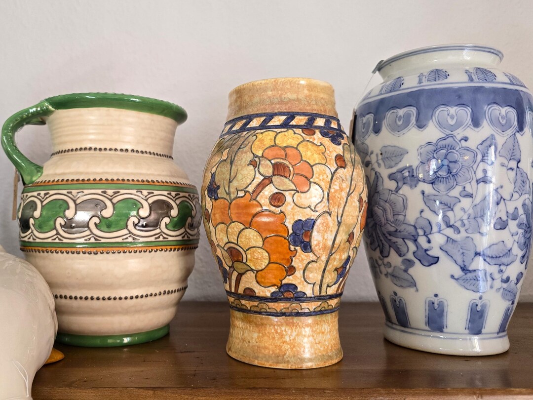 Art Deco Byzantine Vase by Charlotte Rhead for Crown Ducal England ...