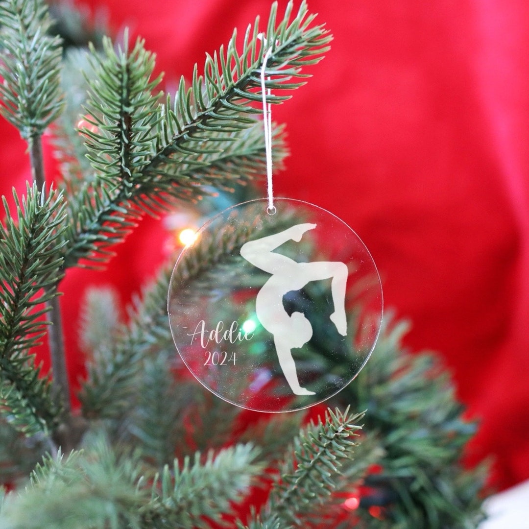 Gymnast, Acrobat, Acrylic Christmas Tree Ornament - Etsy