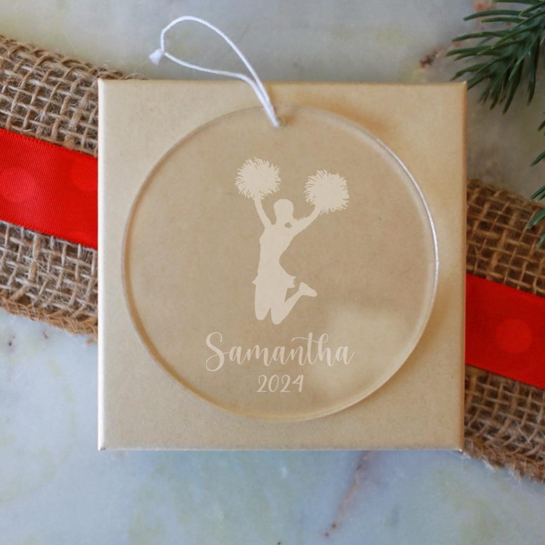 Cheerleader, Cheerleading, Acrylic Christmas Tree Ornament - Etsy