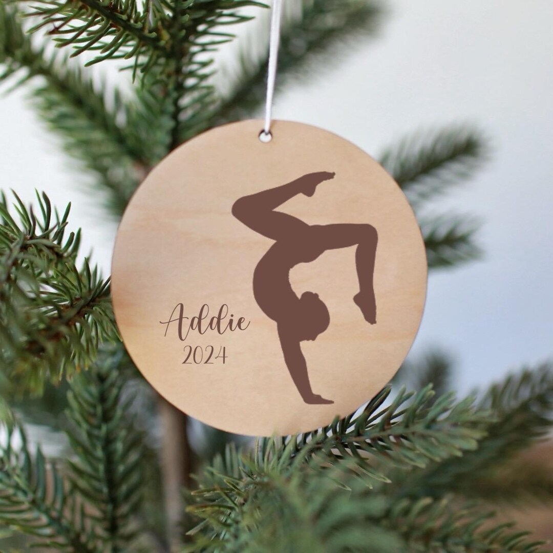 Gymnast, Acrobat, Wooden Christmas Tree Ornament - Etsy
