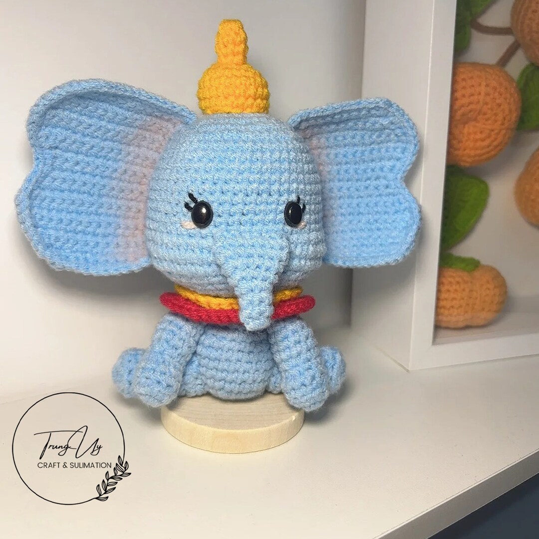 Amigurumi Crochet Dumbo , CROCHET PATTERN Elephant Amigurumi, Handmade ...