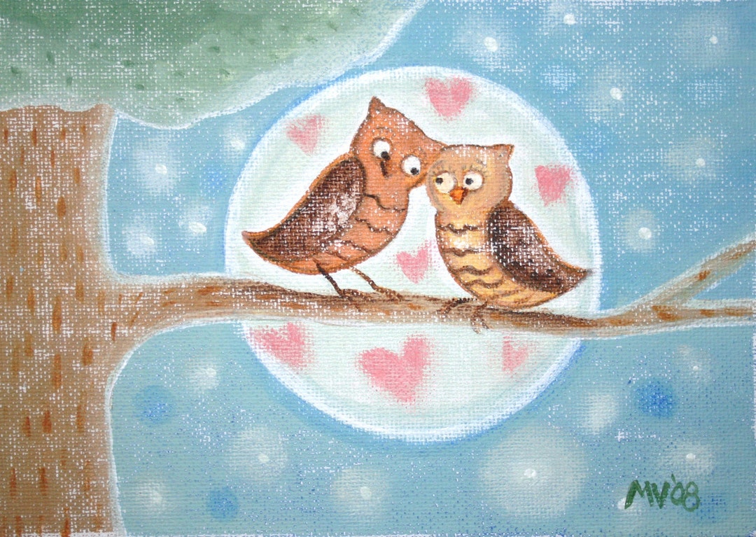 A Tree the Moon and Love - Etsy