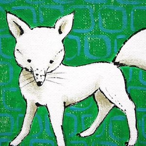 The White Fox Print 8x10 - Etsy