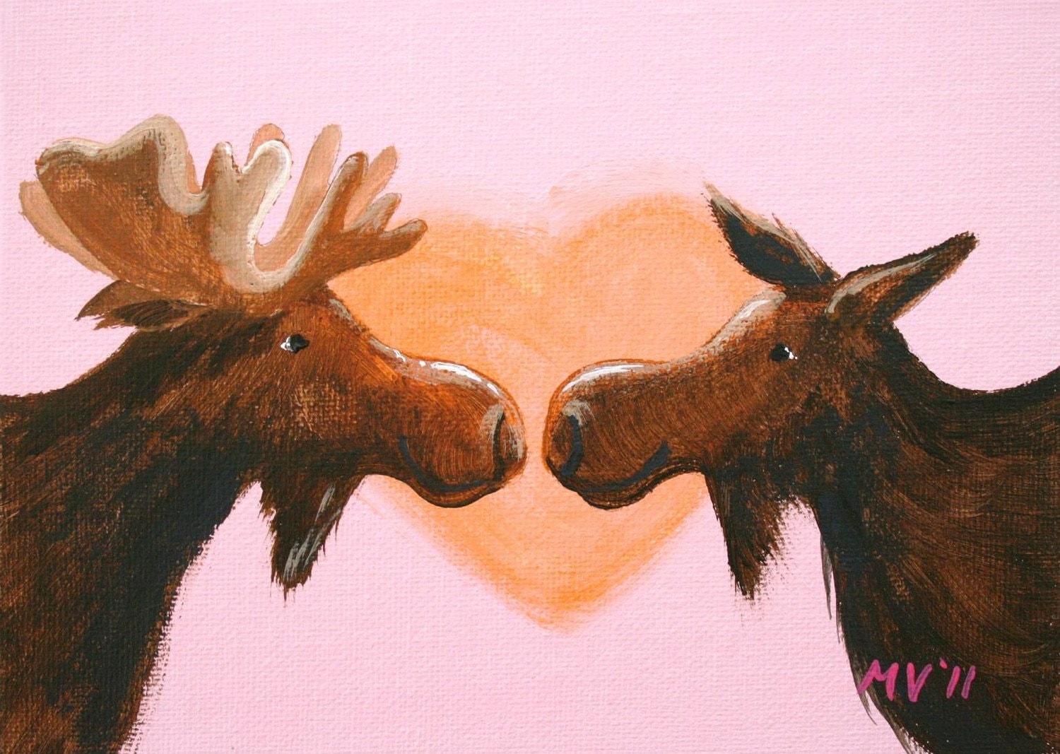 I Love My Moose PRINT 8x10 - Etsy