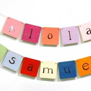 Name Banner, Build Your Own Personalized Name Banner With Letters ONLY ...