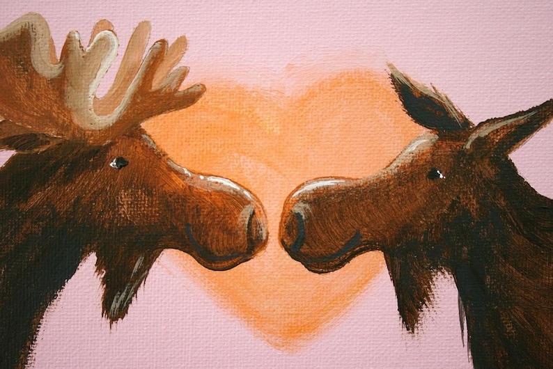 I Love My Moose PRINT 8x10 - Etsy