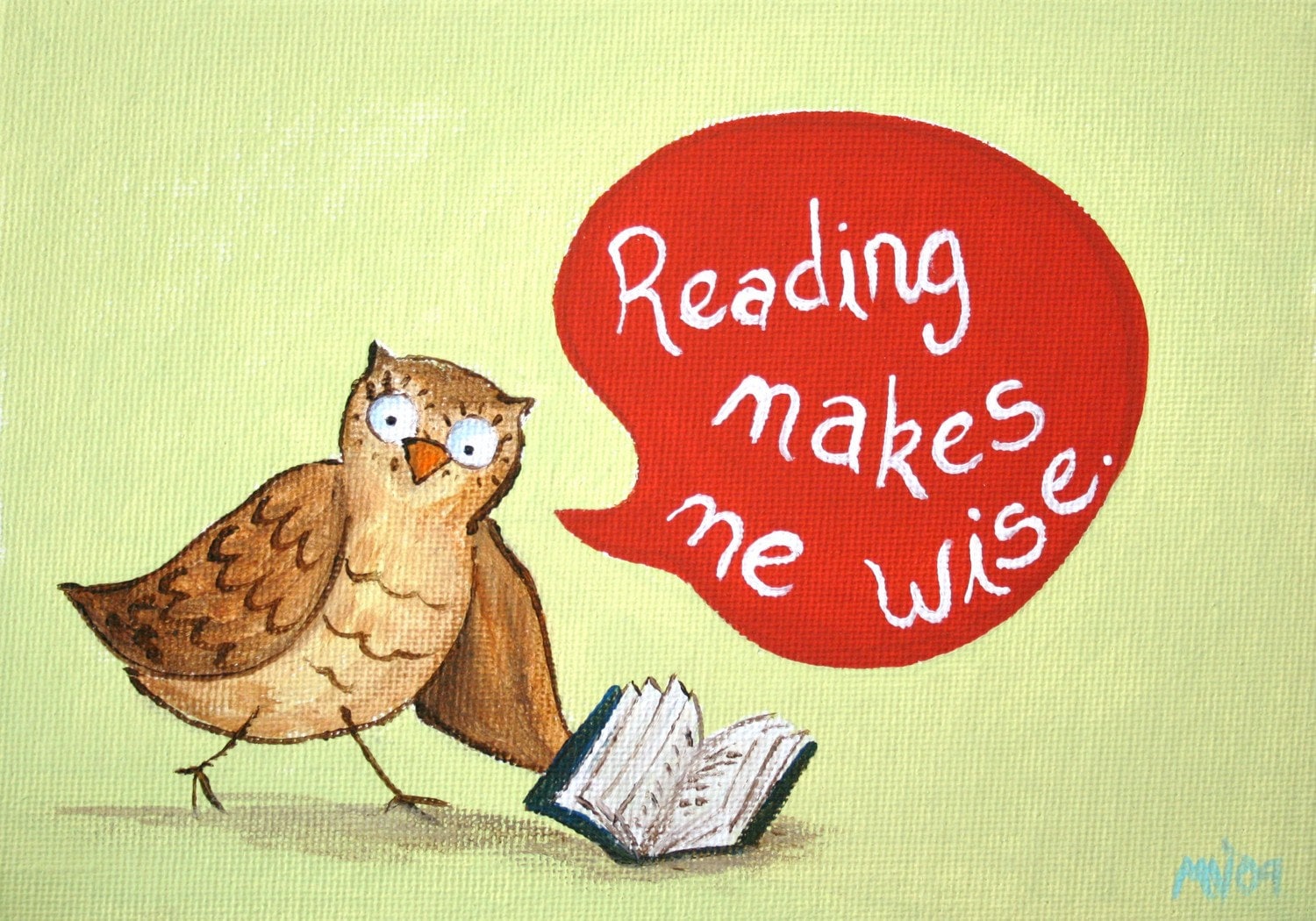 Reading Makes Me Wise PRINT 11x14 - Etsy