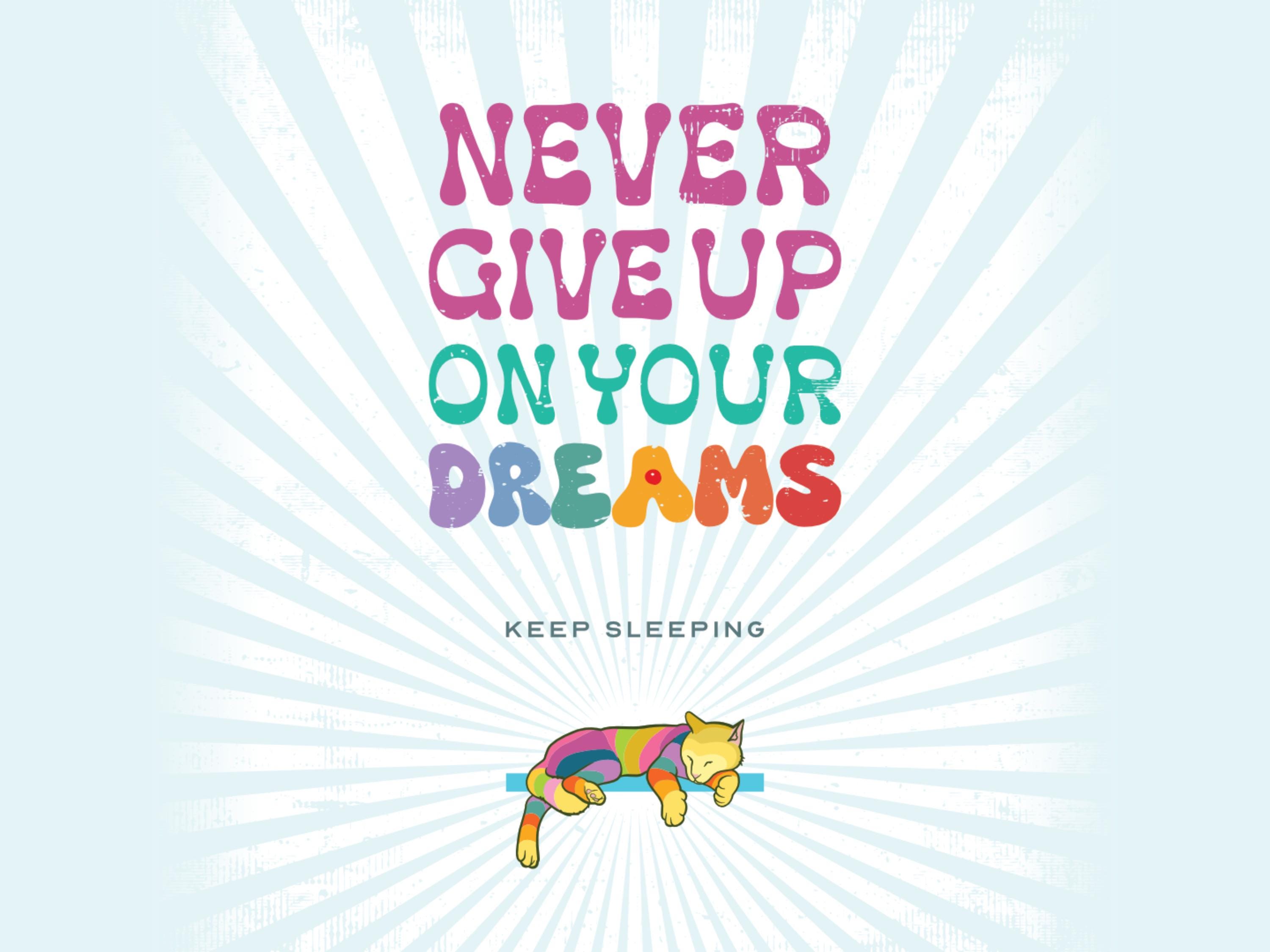 NEVER GIVE UP, Funny Artwork, Art Prints, Funny Wall Art, Funny Wall ...