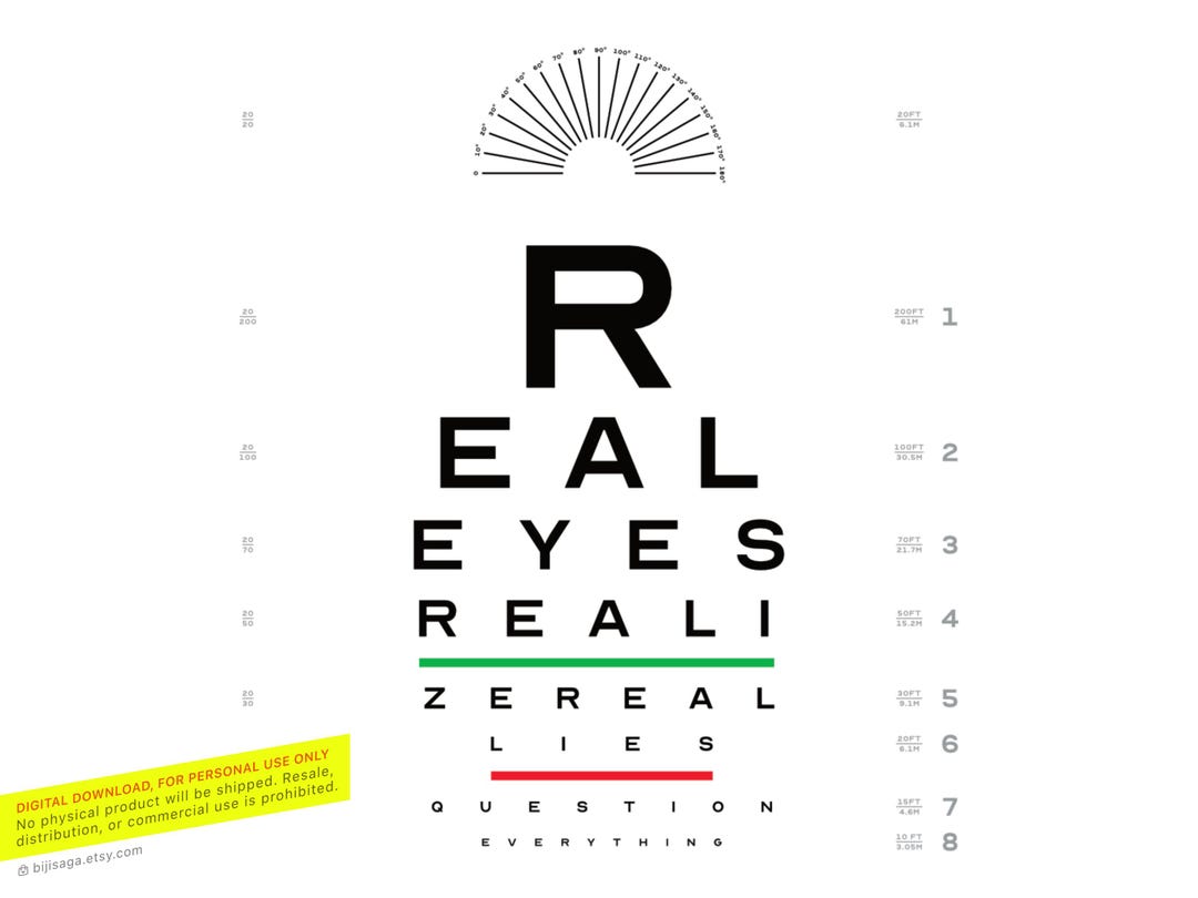 REAL EYES: Realize Real Lies Art Prints, Wall Art, Wall Decor ...